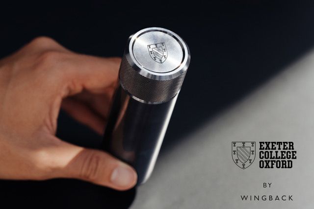 Exeter 1314 Wingback 100ml Hips Flask - Steel – Varsity 1827