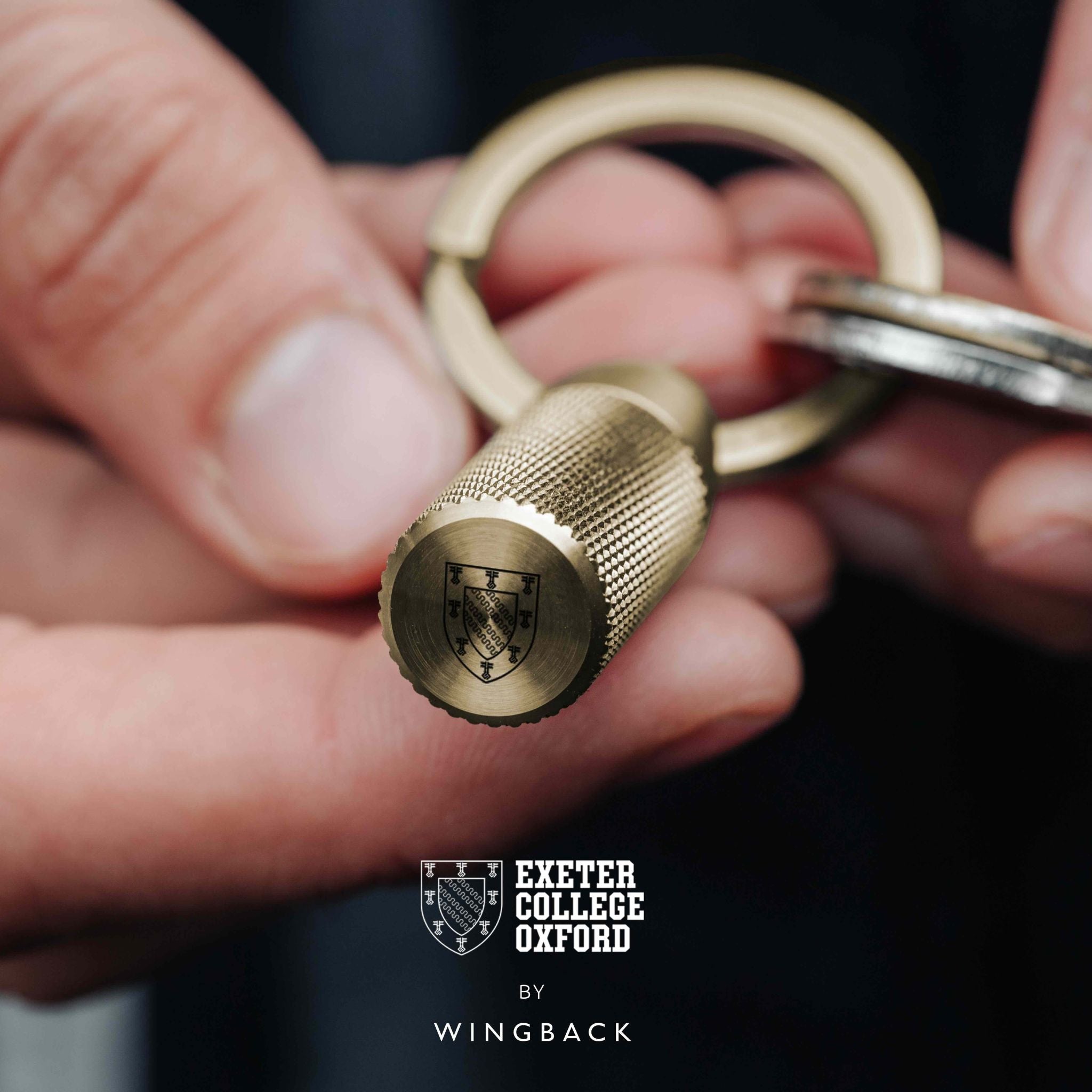 Exeter 1314 Key Fob Brass – Varsity 1827